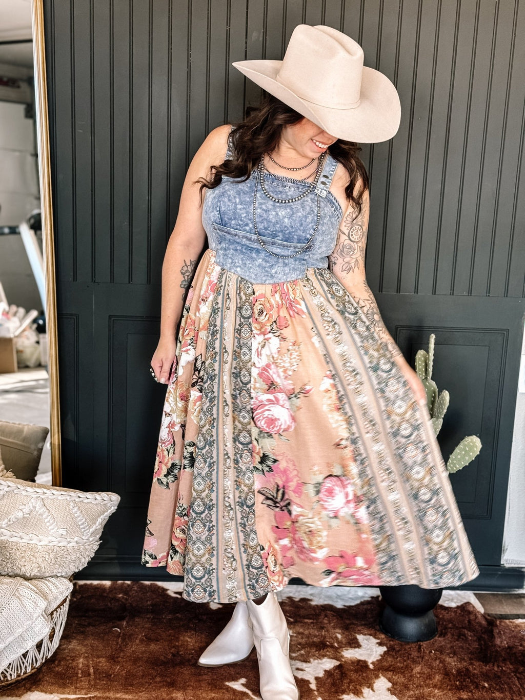 Wildflower Whimsy Floral Midi Dress – The Farmhouse